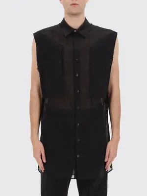 Rick Owens Sleeveless Cotton Shirt - Black