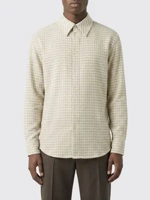Séfr Checked Cotton Blend Shirt - Ocher