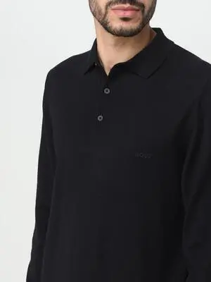 BOSS Long Sleeve Polo Shirt - Black 1