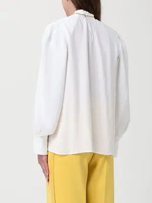 Elisabetta Franchi Georgette Blouse - Ivory