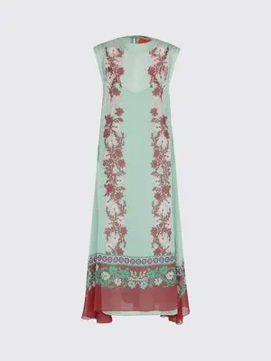 La DoubleJ Maria Floral Print Silk Midi Dress