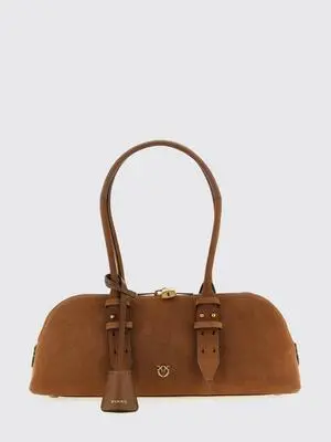 Pinko Escape Bag Horizontal Suede Bag - Brown