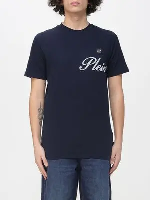Philipp Plein Cotton T-shirt With Logo - Blue