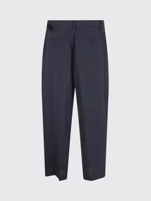 Sacai Belted Pinstriped Cotton Tailored Trousers