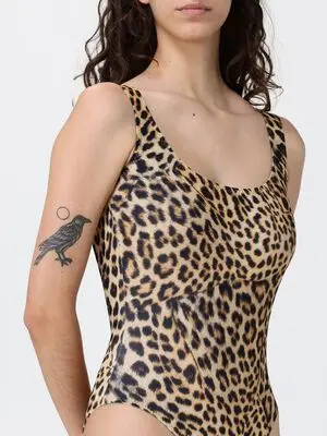 Norma Kamali Animal Print Polyester Swimsuit