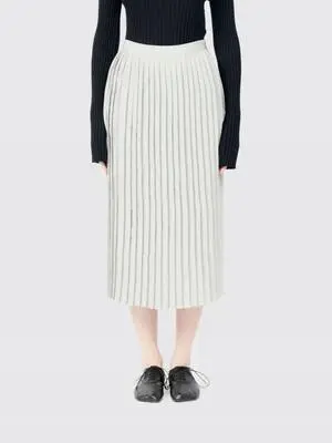 MAISON MARGIELA Pleated Viscose Skirt - Grey