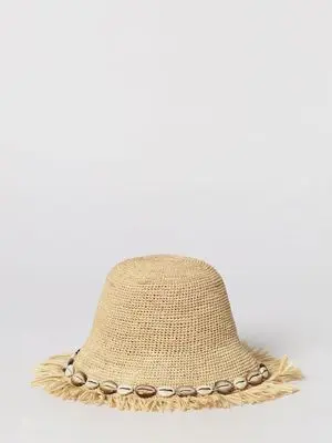 Alanui Panama Hat With Shell Embellishments - Beige