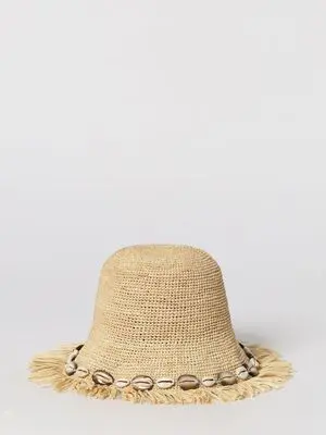 Alanui Crocheted Sun Hat With Shell Embellishments - Beige