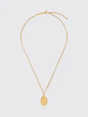 Dolce & Gabbana Medallion Brass Necklace With Pendant - Brown