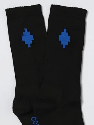 COUNTY OF MILAN Stretch Cotton Socks With Jacquard Logo