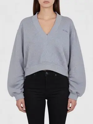 Attico Logo Embroidered V-neck Sweatshirt