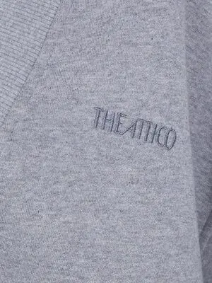 Attico Logo Embroidered V-neck Sweatshirt