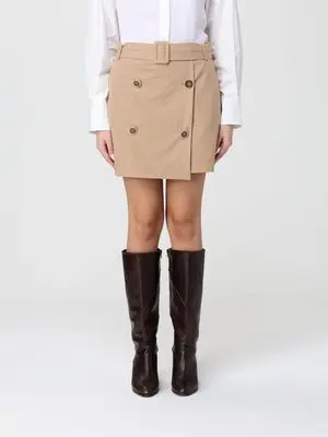 Pinko Belted Cotton Mini Skirt