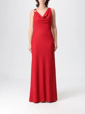 Ralph Lauren Cowl Neck Maxi Dress - Red