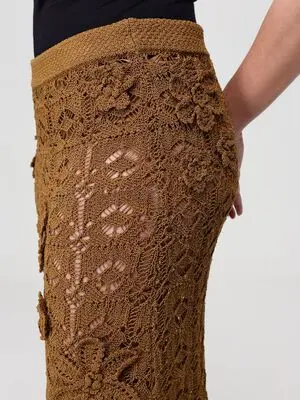 Pinko Knitted Long Skirt - Brown