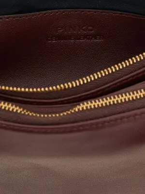 Pinko Mini Double Bag Leather Bag