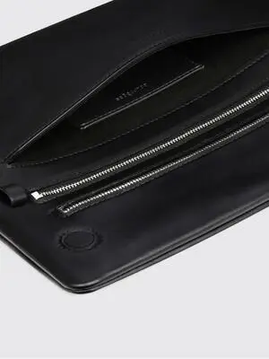 COURREGES Cuff Leather Shoulder Bag With Adjustable Strap