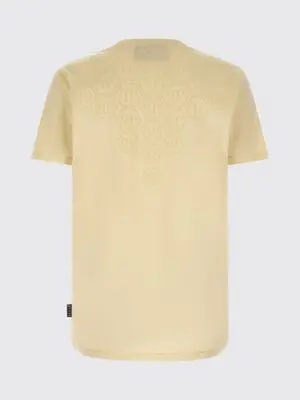 Philipp Plein Cotton T-shirt With Pp Monogram - Beige