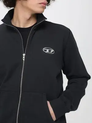 DIESEL® Zip Up Sweatshirt With Logo
