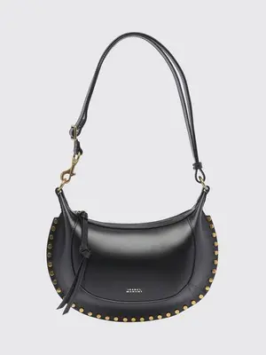 Isabel Marant Étoile Studded Leather Crossbody Bag - Black