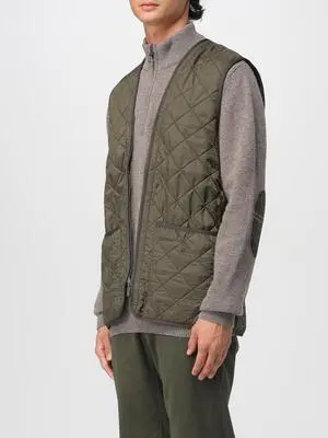 Barbour Quilted Nylon Gilet With Fleece Lining - Olive