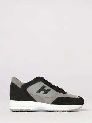 Hogan Interactive Mesh And Suede Sneakers - Black 1