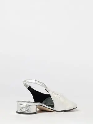 AeydĒ Laminated Leather Slingback Pumps