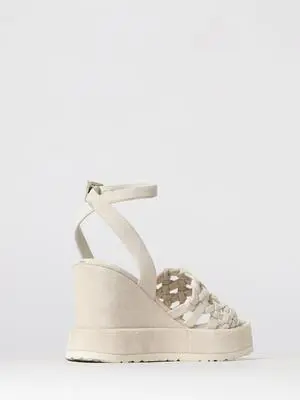 PALOMA BARCELO Woven Suede Wedge Sandals