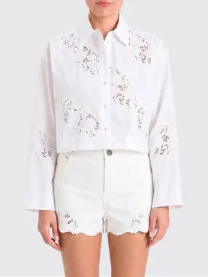 TWINSET Embroidered Cotton Shirt - White