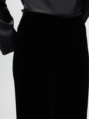 Emporio Armani Velvet Trousers - Black