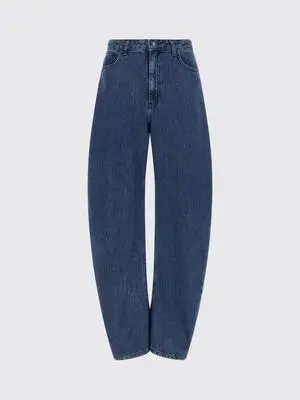 ROTATE BY BIRGER CHRISTENSEN High-waisted Baggy Jeans In Organic Cotton Denim