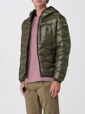 BLAUER. Quilted Hooded Jacket - Green