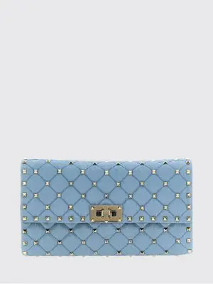 Valentino Garavani Rockstud Spike Matelassé Viscose Bag - Blue
