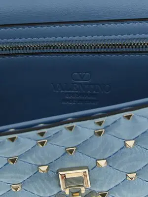 Valentino Garavani Rockstud Spike Matelassé Viscose Bag