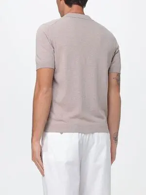 Tagliatore Cotton Knit Polo Shirt - Brown