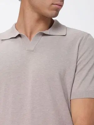 Tagliatore Cotton Knit Polo Shirt - Brown