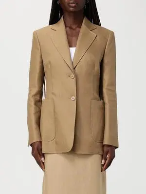 Max Mara Single-breasted Camel Drap Blazer - Beige