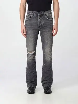 PURPLE BRAND Mid-rise Flared Jeans With Embroidery