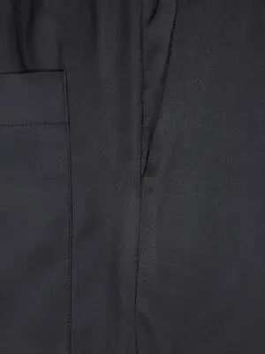 Loulou De Saison Pure Silk Palazzo Trousers - Black