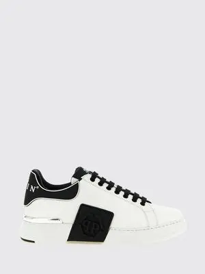 Philipp Plein Phantom Kick® Leather Low Top Sneakers - Black