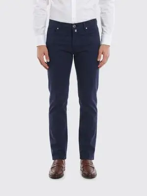 Jacob Cohen Slim Fit Stretch Cotton Trousers - Navy