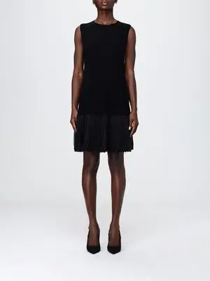 Emporio Armani Viscose Blend Mini Dress - Black