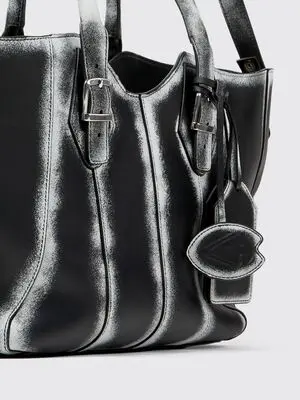Camper Laukku Striped Leather Handbag