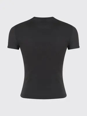 DIESEL® Slim Fit Cotton T-shirt With Oval D Logo - Black