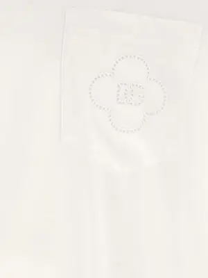 Dolce & Gabbana Cotton Crew-neck T-shirt With Patch Pocket