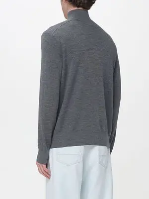 Burberry Wool Knit Sweater With Check Details