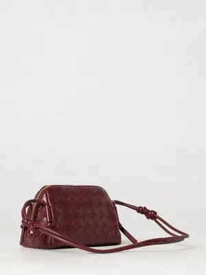 Bottega Veneta Intrecciato Leather Knotted Mini Crossbody Bag - Red