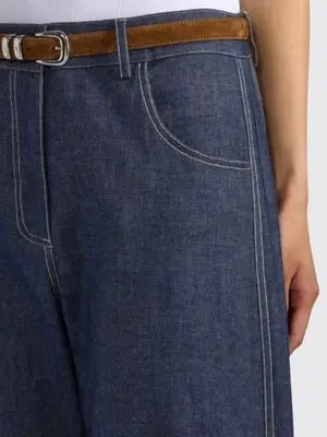 Liviana Conti Leon Baggy Jeans In Denim