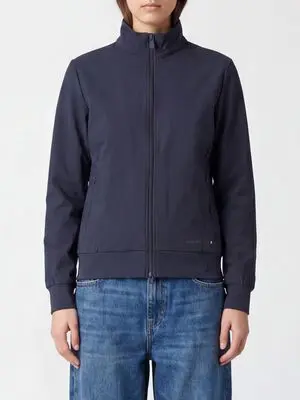 SAVE THE DUCK Stretch Nylon Zip Hoodie - Navy