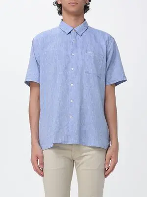 Barbour Casual Linen And Cotton Shirt - Blue